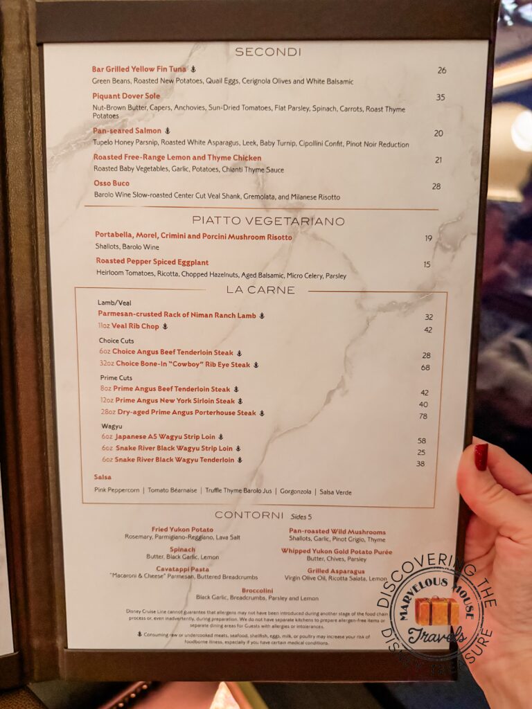 Palo Steakhouse on the Disney Treasure: A Culinary Journey at Sea ...